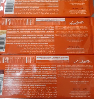 Chocolate Fino 40% NeugeBauer Kit 3 Barras 90g(preto e branco/ao leite/amendoim) | Shopee Brasil