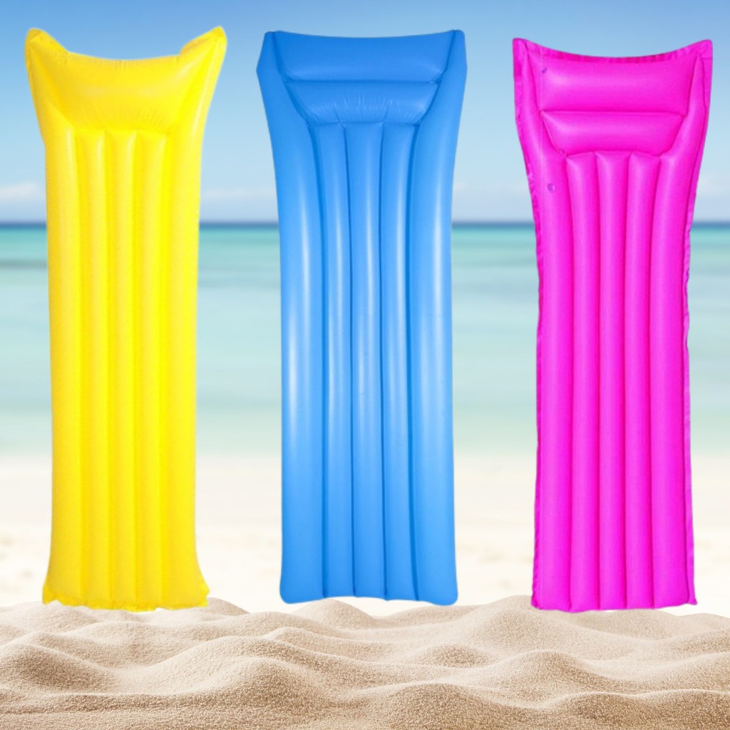 Boia Colchão de Piscina Colchão inflável Bronzeador Liso 1,83m X 69cm ...