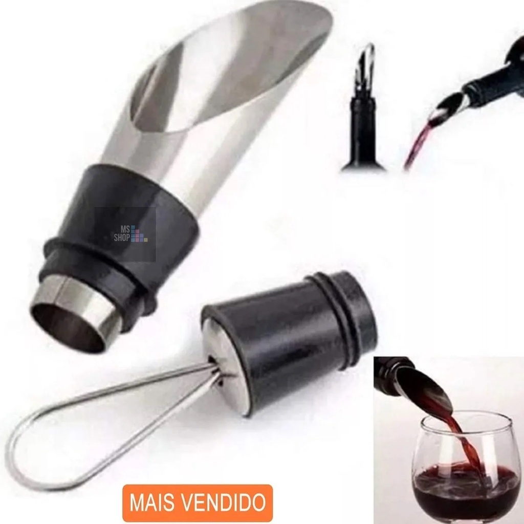 Tampa Rolha Funil Garrafa De Vinho Em Inox Com Bico Dosador | Shopee Brasil Tampa Rolha Funil Garrafa De Vinho Em Inox Com Bico Dosador | Shopee Brasil