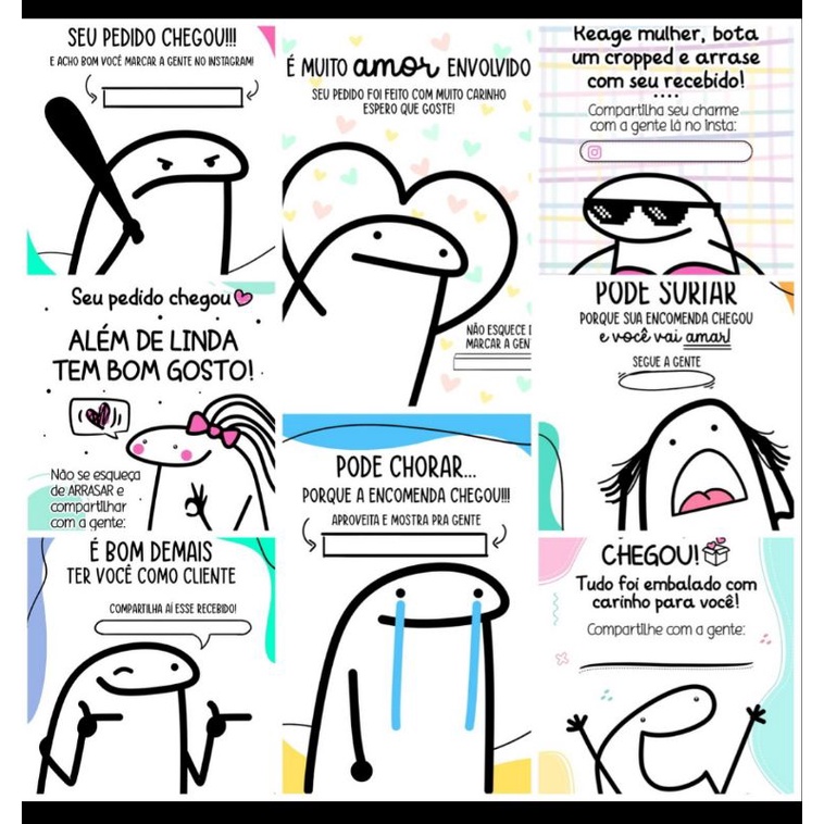 30 PLANFETOS - Meme FLORK - Agradecimento pela compra/cliente | Shopee ...