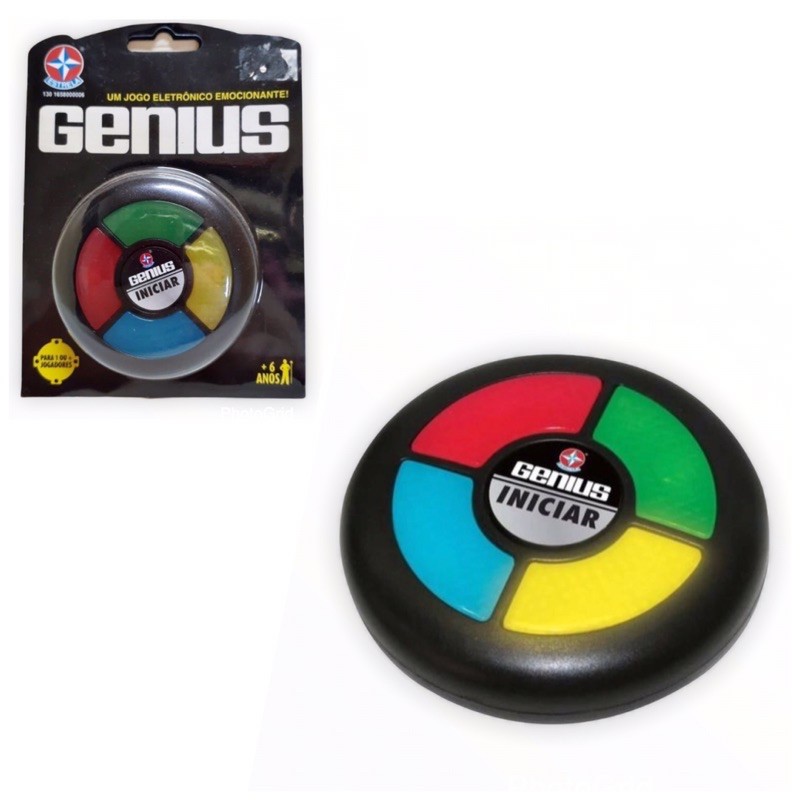 jogo mini genius classico antigo brinquedo educativo da estrela ...