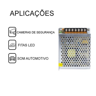 Fonte Chaveada 15a 12v 180w P/ Cftv Fita Led Som Automotivo | Shopee Brasil