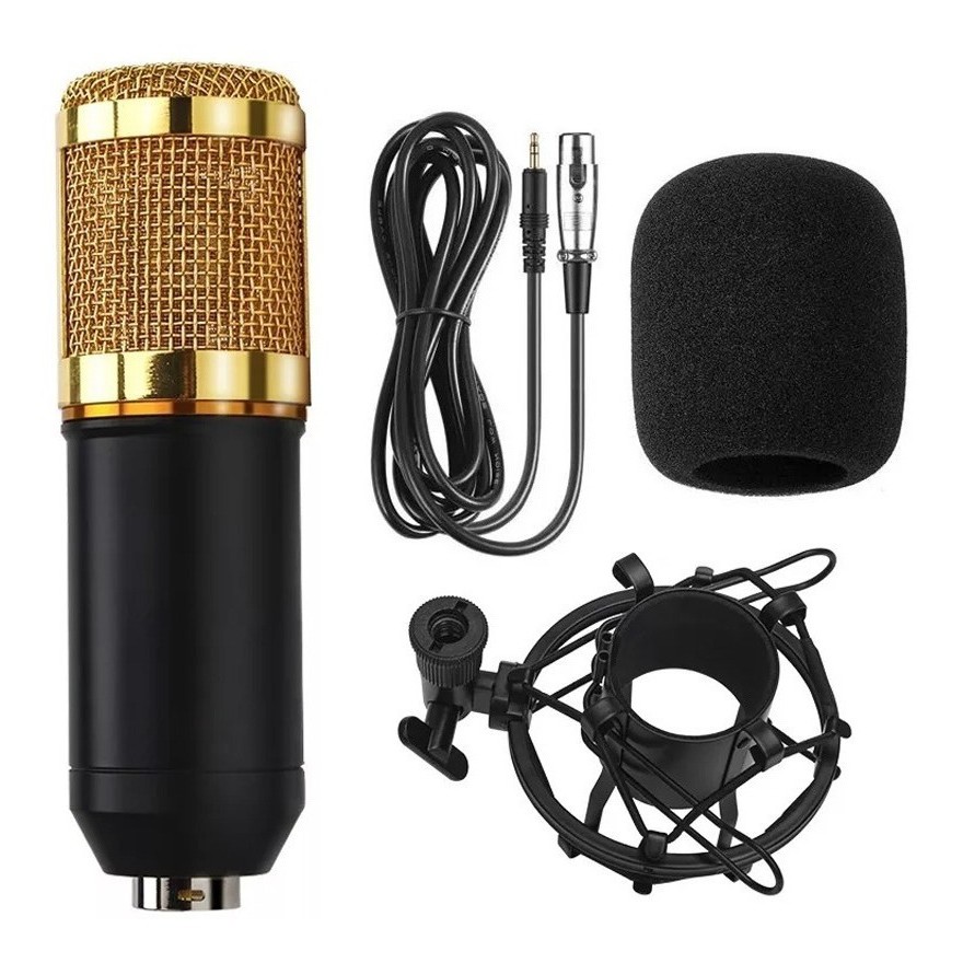 Microfone Estúdio Profissional Bm800 Condensador Phantom | Shopee Brasil