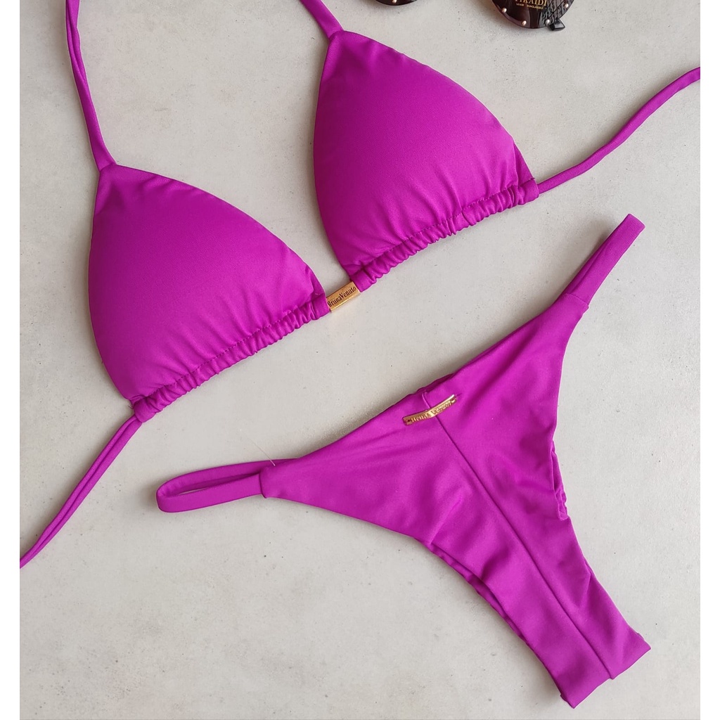 Conjunto De Biquini Fita Marquinha Perfeita Top Com Bojo Shopee Brasil