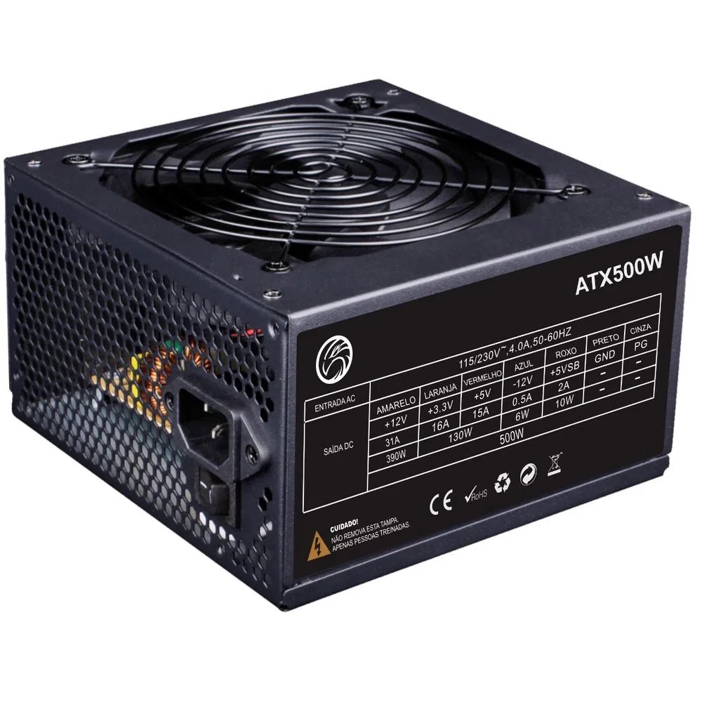 Fonte Real Gamer 500W Ultra Silenciosa | Shopee Brasil