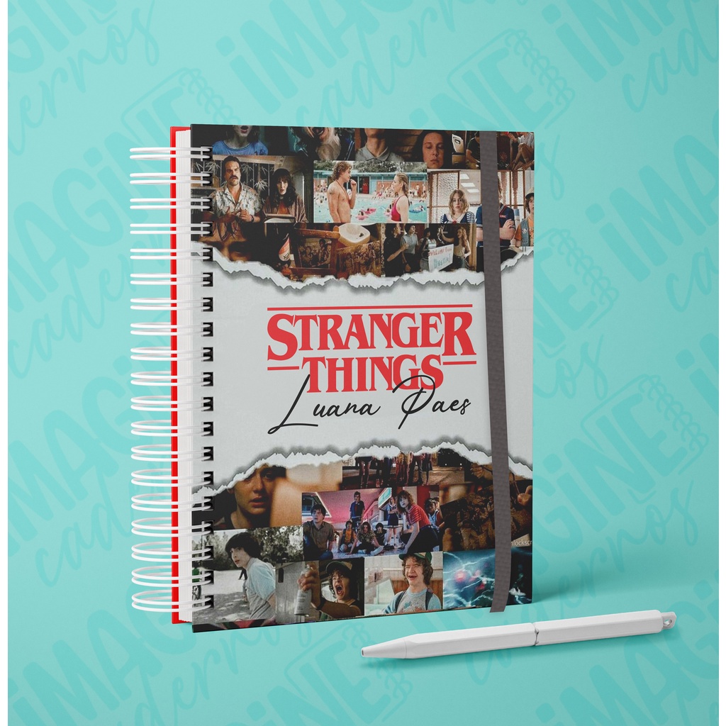 Caderno personalizado série Stranger Things | Shopee Brasil