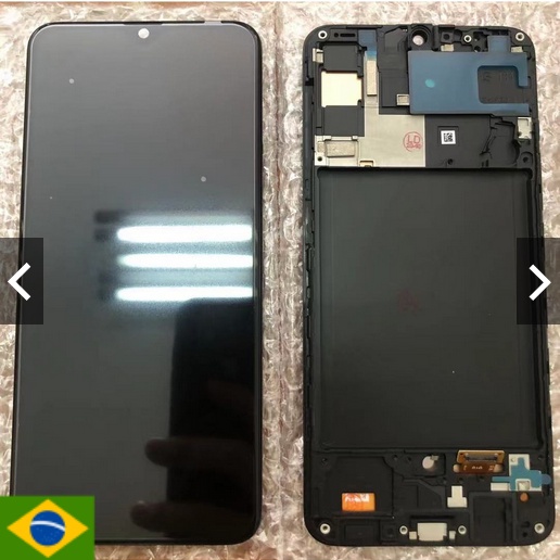 Tela Frontal Touch Display A30S A307F A30 S original china oled Com Aro Biometria | Shopee Brasil