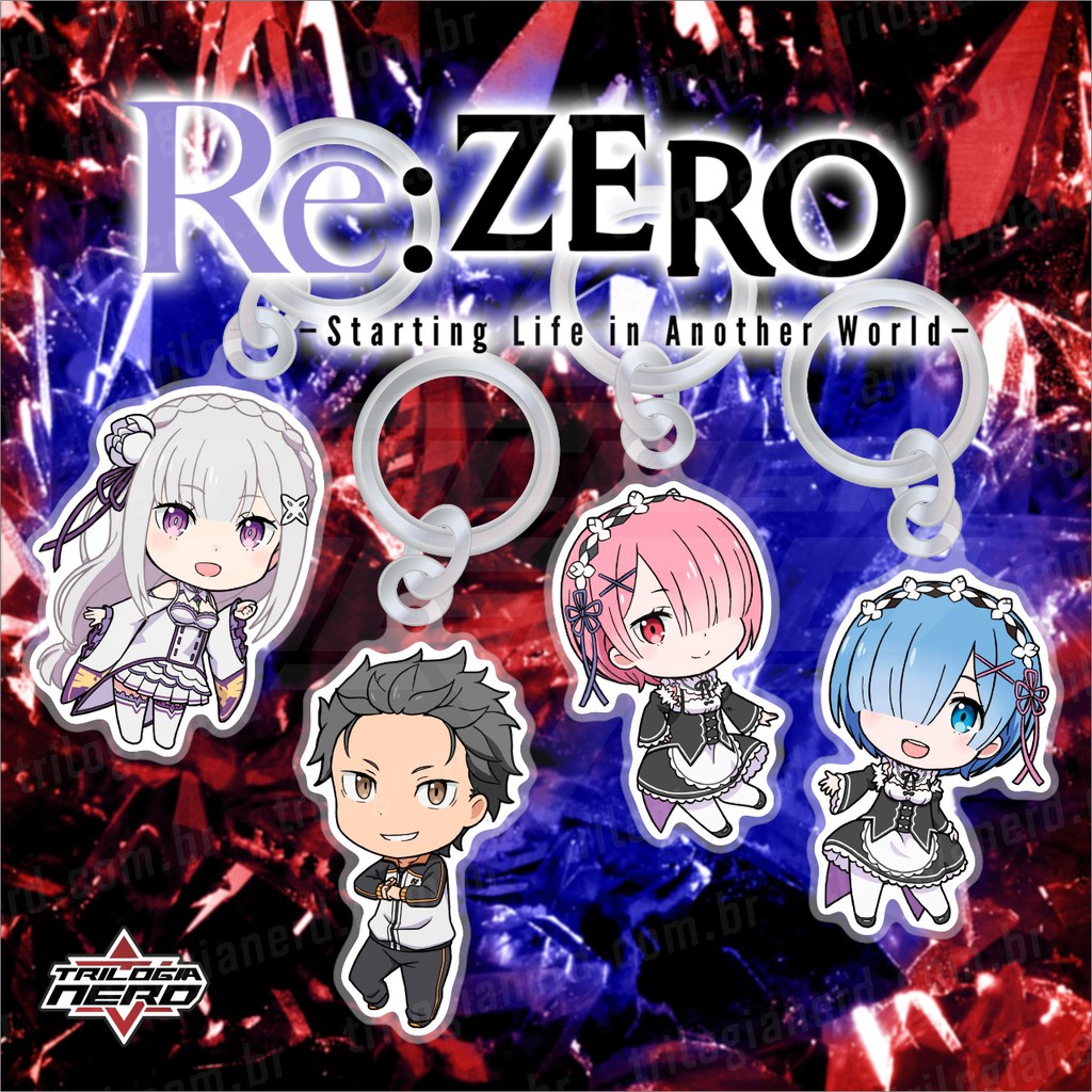 Chaveiros Re:Zero - Re:Zero Keychain | Shopee Brasil
