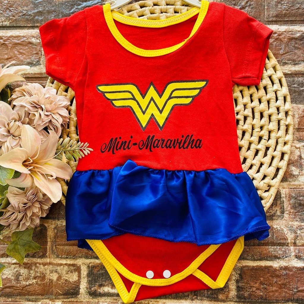 BODY TEMATICO MESVERSARIO - MINI MARAVILHA | Shopee Brasil