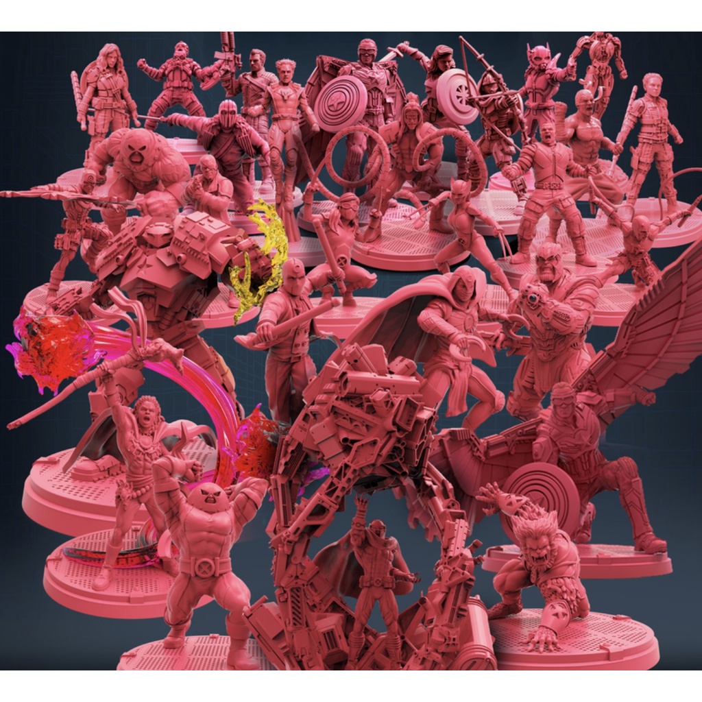 Miniaturas Heróis e Vilões Marvel Crisis Protocol 1 para RPG, D&D e ...