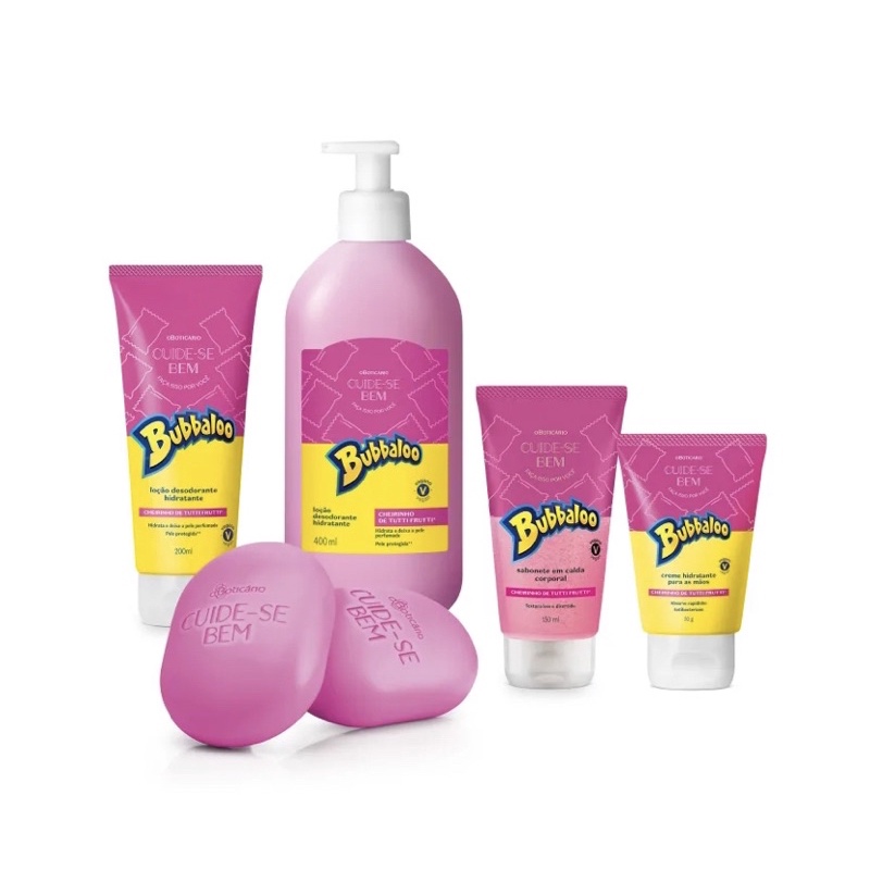 Kit Bubbaloo Tutti Frutti Cuide-se Bem(5 itens) | Shopee Brasil