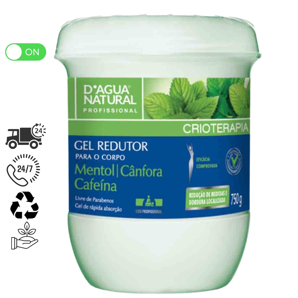 Creme Redutor de Gordura e Medidas Dagua Natural 750g | Shopee Brasil