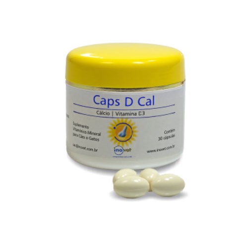 Caps D Cal Suplemento Cães e Gatos 30 Cápsulas - Escorrega o Preço