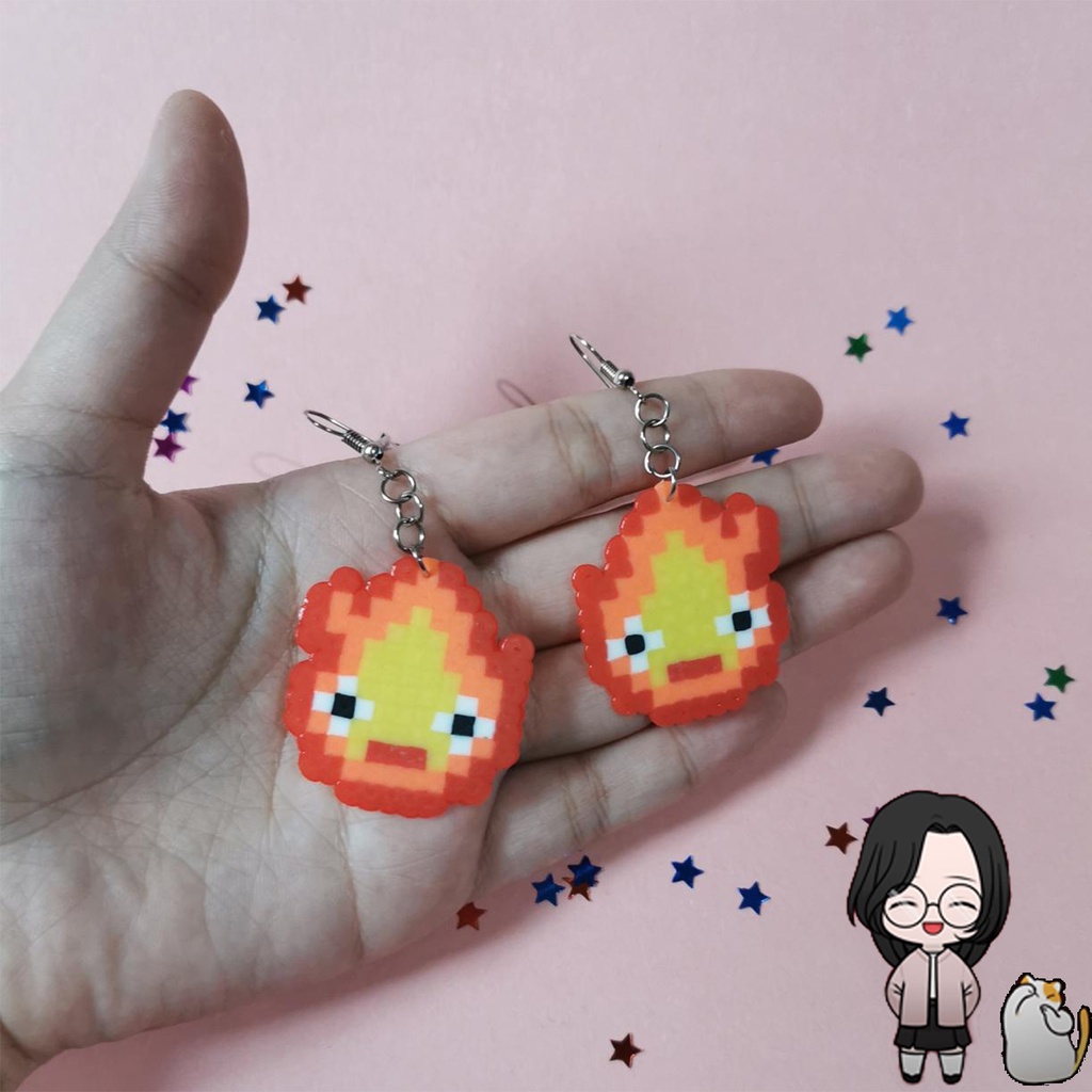 Brinco Castelo Animado Howl e Sophie feito a mão por Ichigo no Hana ...