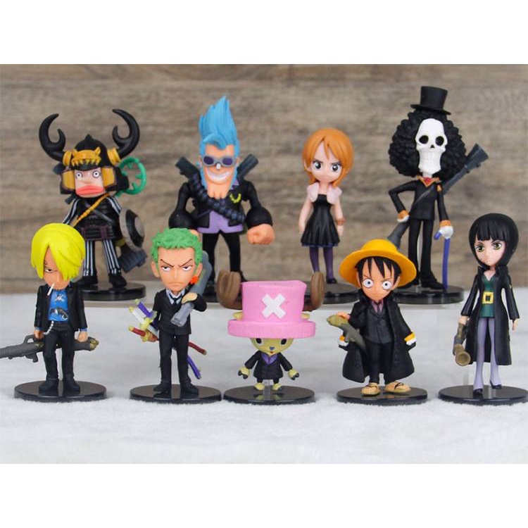 9 Pçs / Set Anime One Piece Ação Pvc Figuras Bonito Figura Brinquedos ...