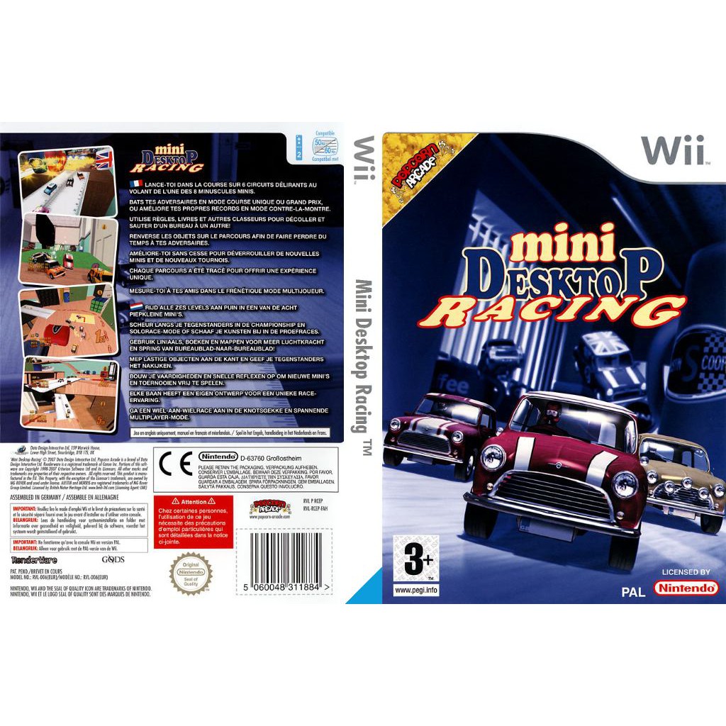 Nintendo Wii Jogo Mini Desktop Racing Lacrado Original Game | Shopee Brasil