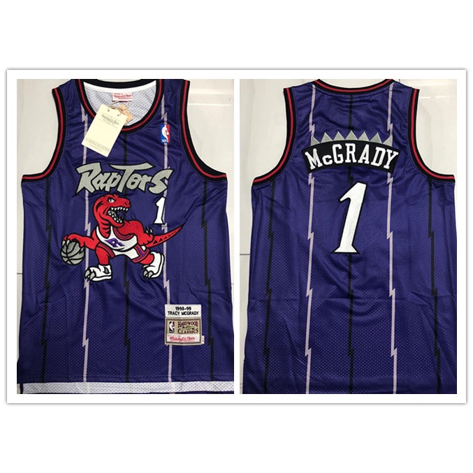 premium nba Toronto Raptors No. 1 Mcgrady purple basketball jersey ...
