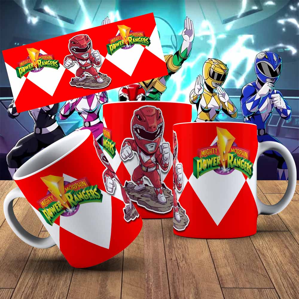 Caneca Power Rangers Ranger Vermelho Personalizada | Shopee Brasil