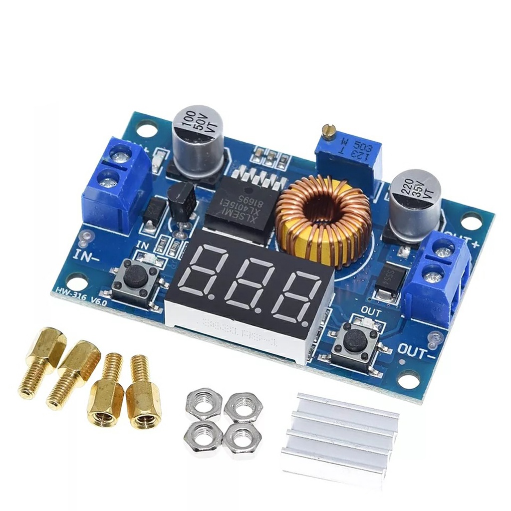 Regulador De Voltagem Dc Dc Step Down Xl4015 Com Display Shopee Brasil