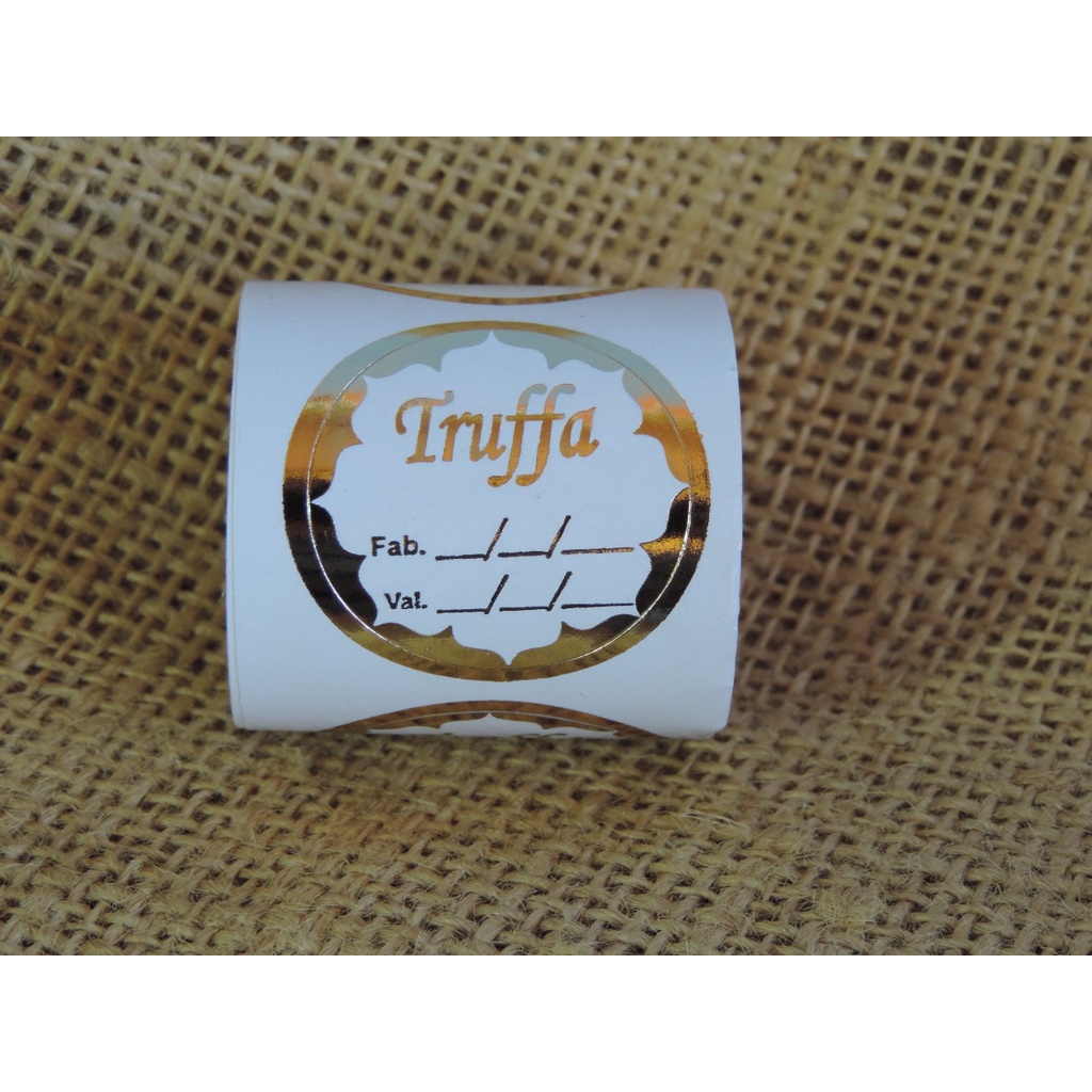100 ETIQUETAS TRUFFA DATA E VALIDADE LINHA PRODUTO ARTESANAL COZINHA ...