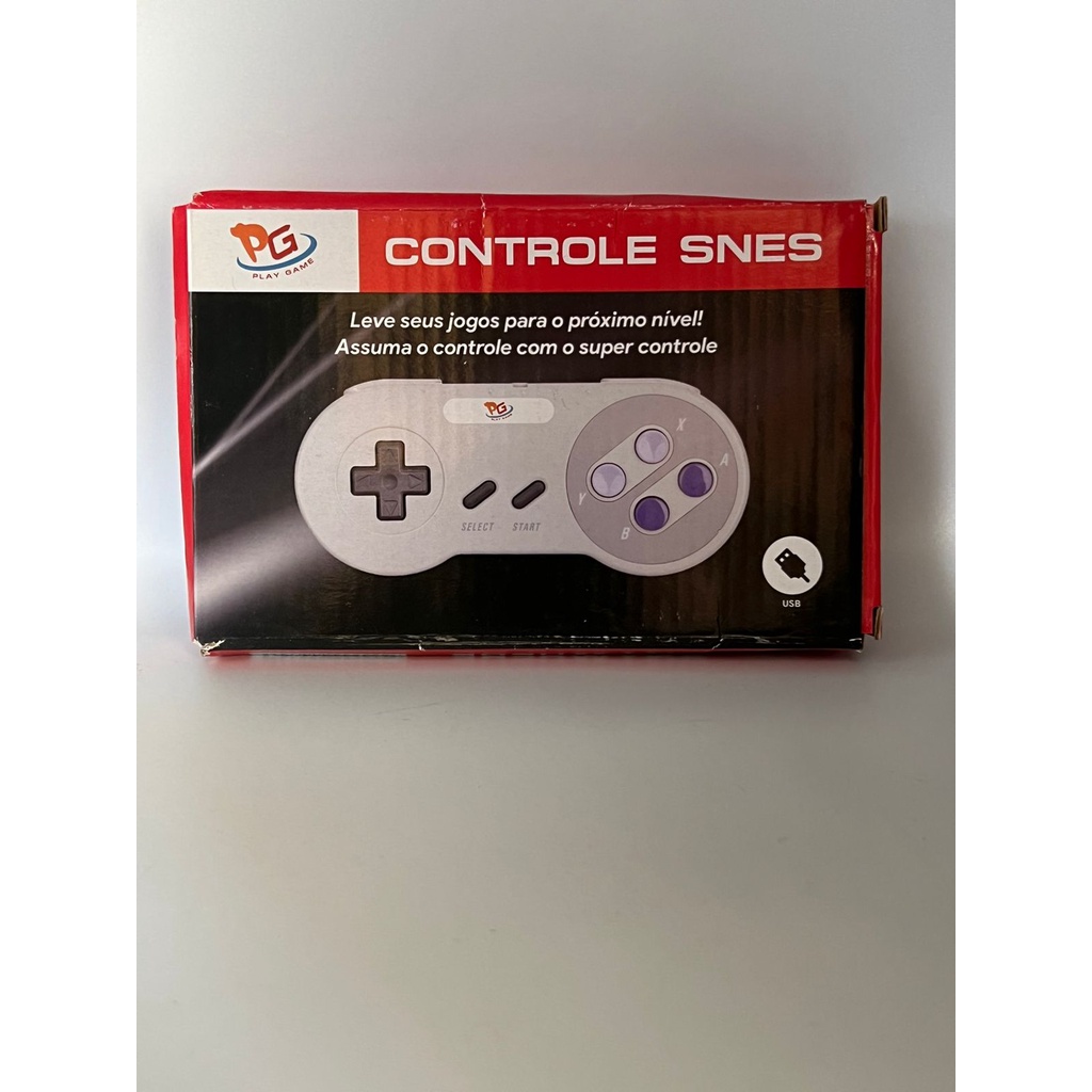 Controle Super Nintendo Joystick Snes USB Paralelo | Shopee Brasil
