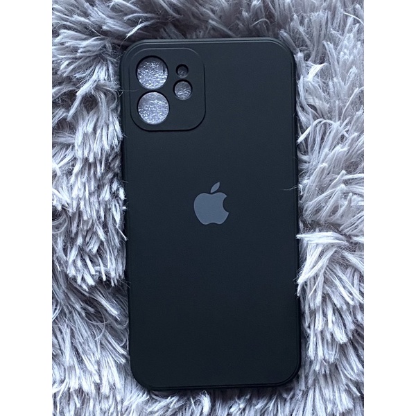 Capa Case Silicone Aveludada para iPhone 12 (tela 6.1) com Logo Apple ...