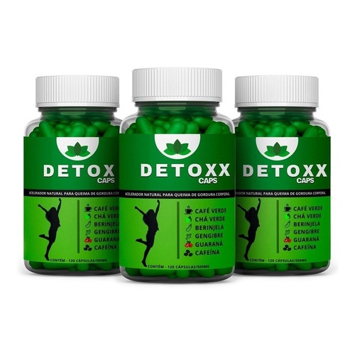 Detox Caps 360 Cápsulas - 5 Potes - Original Pronta Entrega | Shopee Brasil