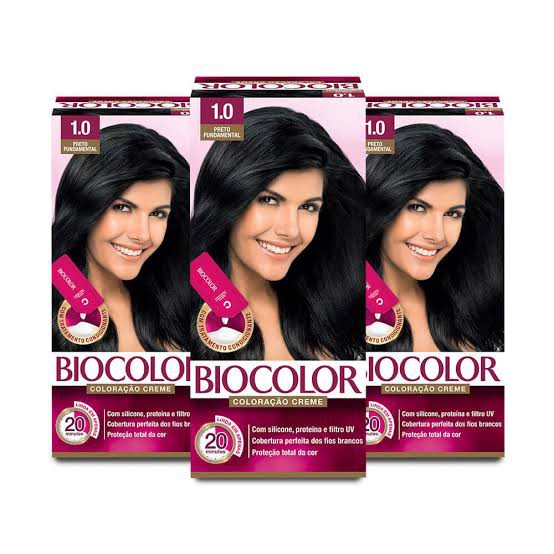 Tinta de cabelo Biocolor kit 50g diversas cores | Shopee Brasil