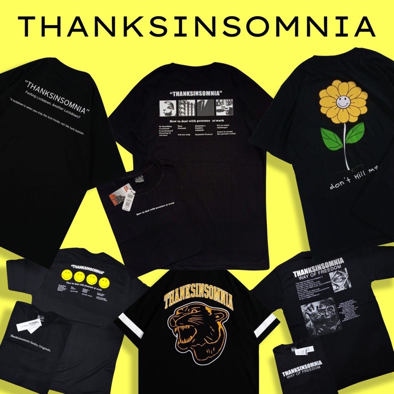 Camiseta Thanksinsomnia Thanksinsomnia | Shopee Brasil