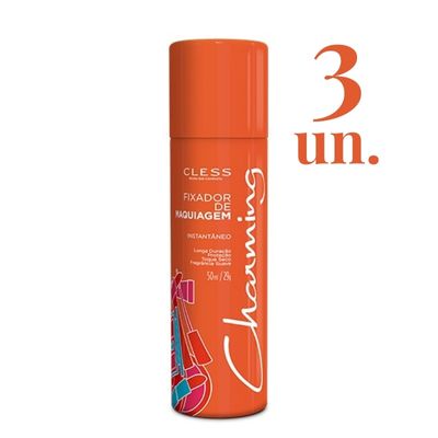 Kit Charming Fix Maquiagem Spray 50 ml C/ 3 Unidades | Shopee Brasil