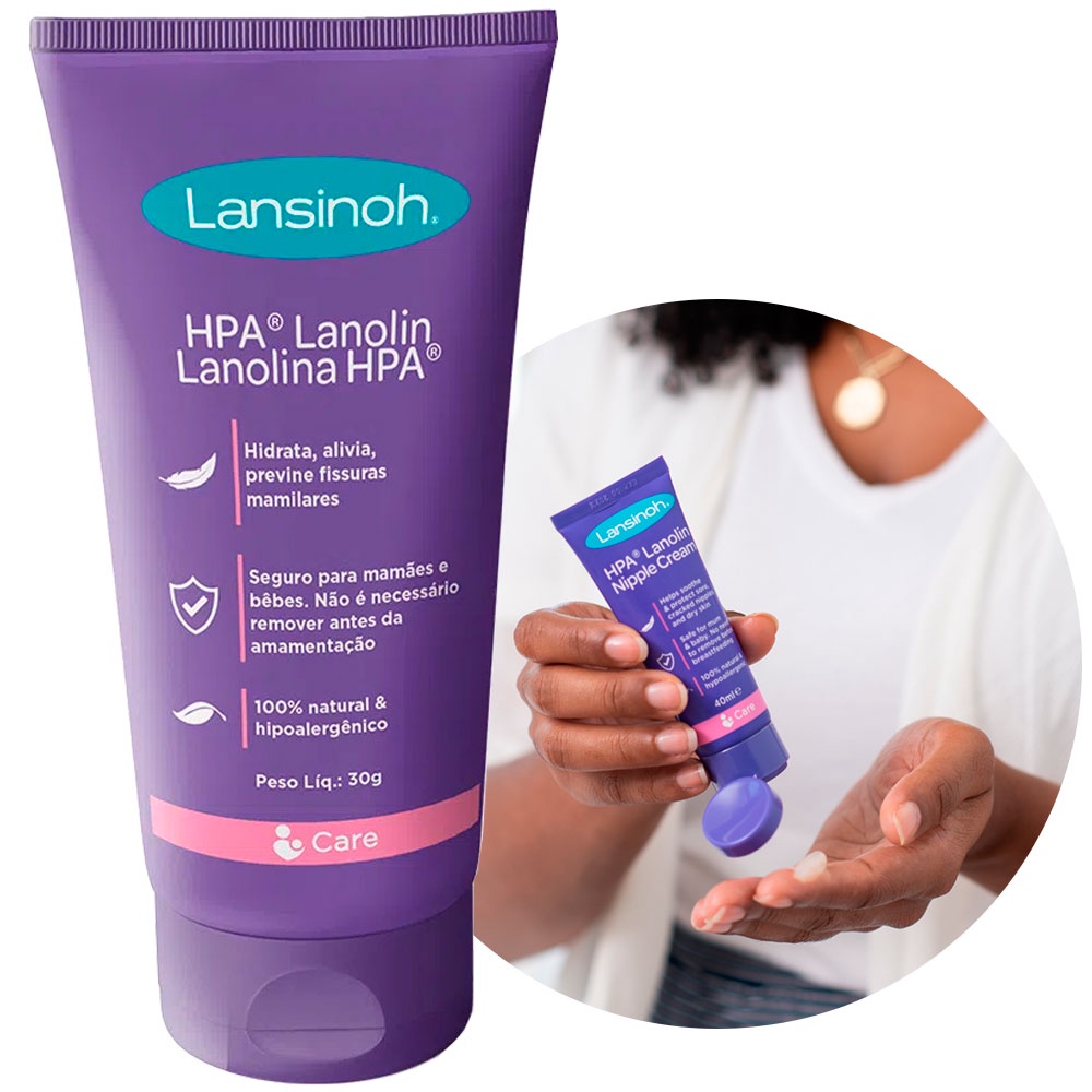 Creme Pomada Lanolina Para Seios Mamilos Hpa Lansinoh 30g | Shopee Brasil