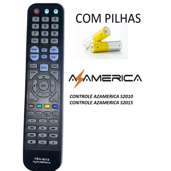 CONTROLE AZAMERICA S2010 HD PRONTA ENTREGA | Shopee Brasil