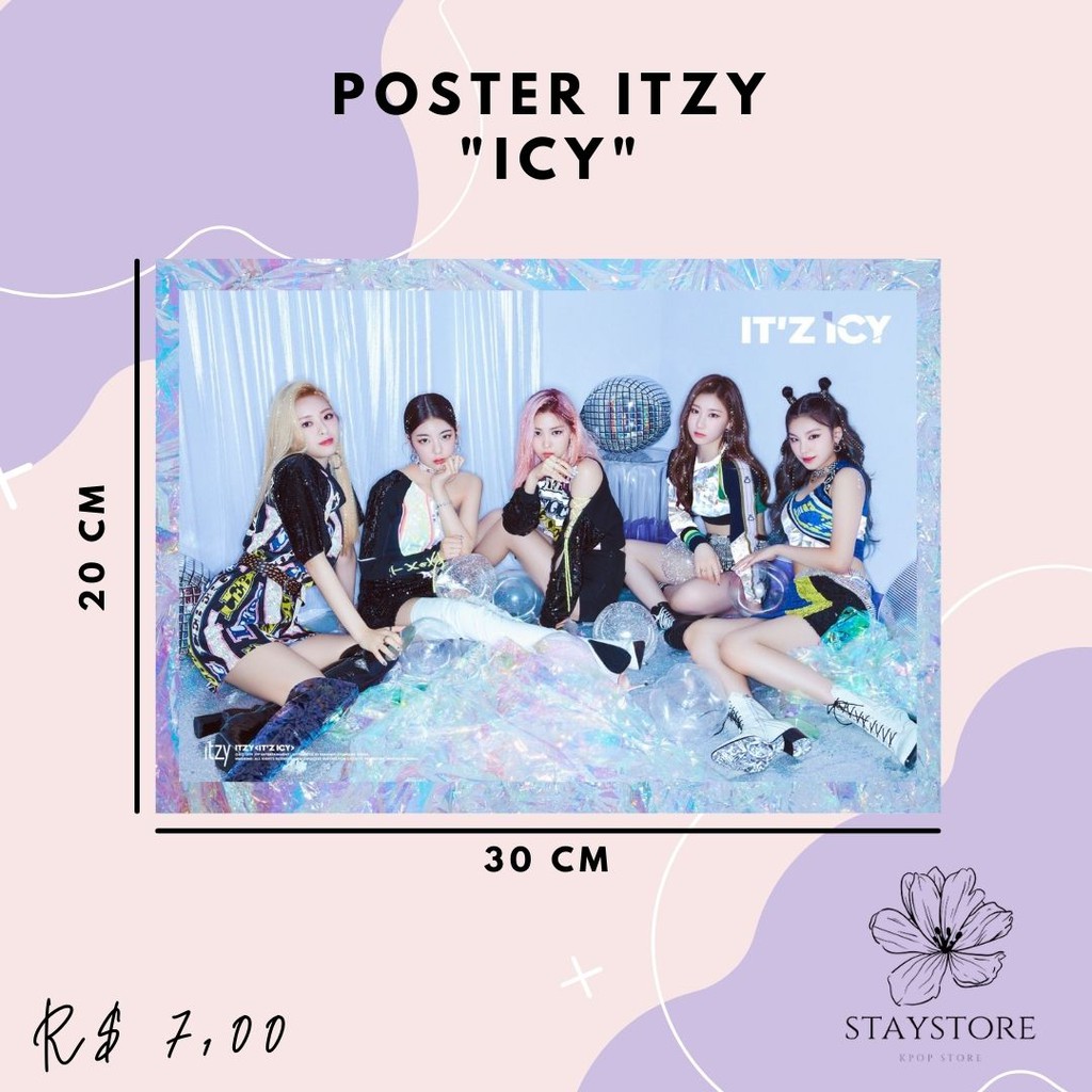 Poster Itzy "Icy" K-Pop Exclusivo Cartaz KPop 20x30cm A4 | Shopee Brasil