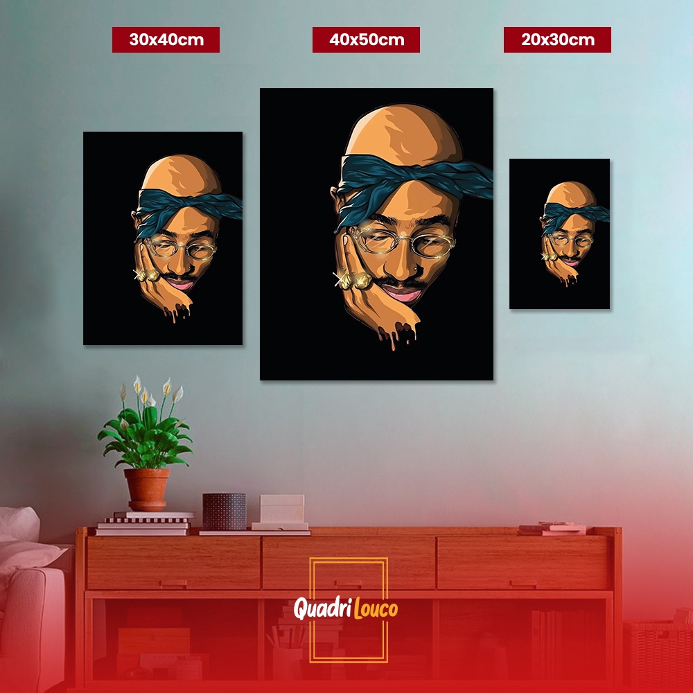 Quadro do Tupac Shakur #01 | Shopee Brasil