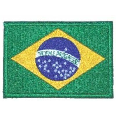Bordado Patches - Bandeira Do Brasil Pequena 4,5cm x 3,0 cm | Shopee Brasil