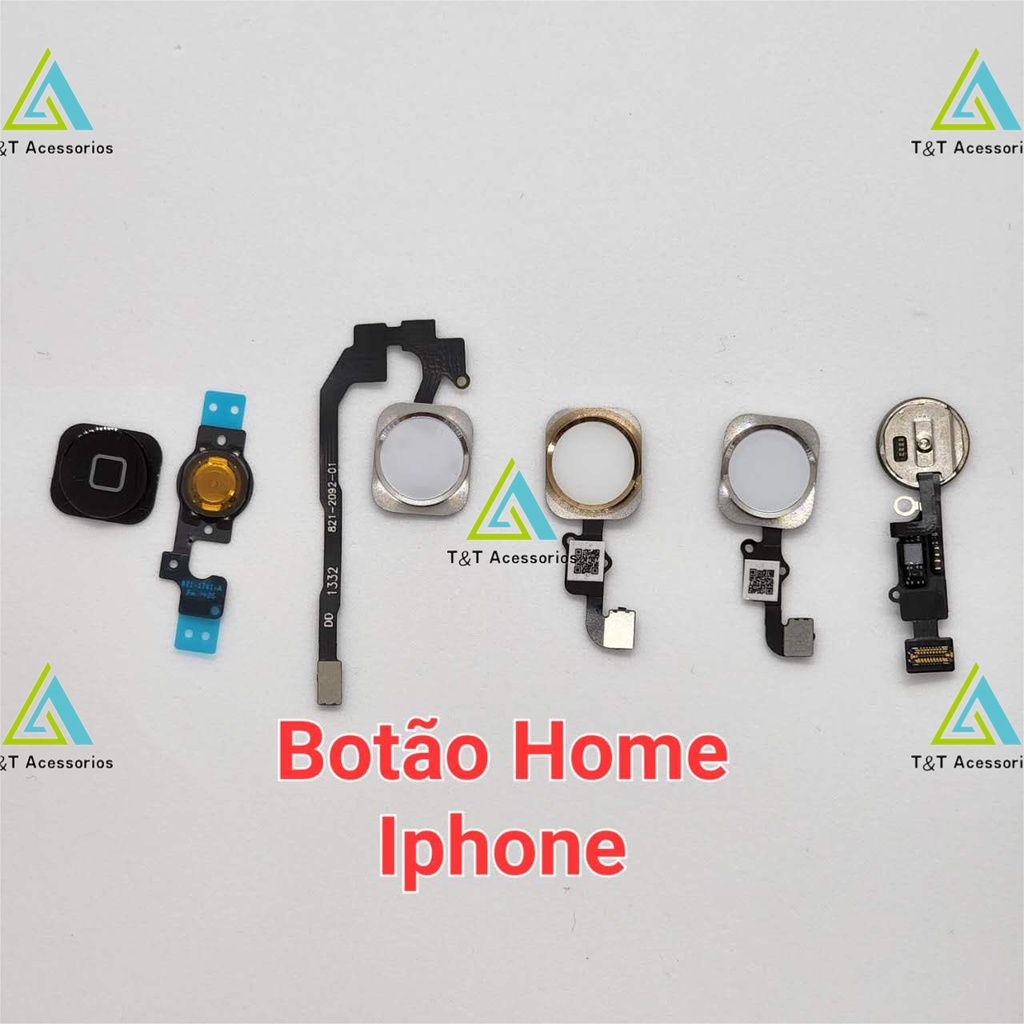 Botão Home iPhone 5 5s 6 6s 7 8 plus Flex Inicio envia ja | Shopee Brasil