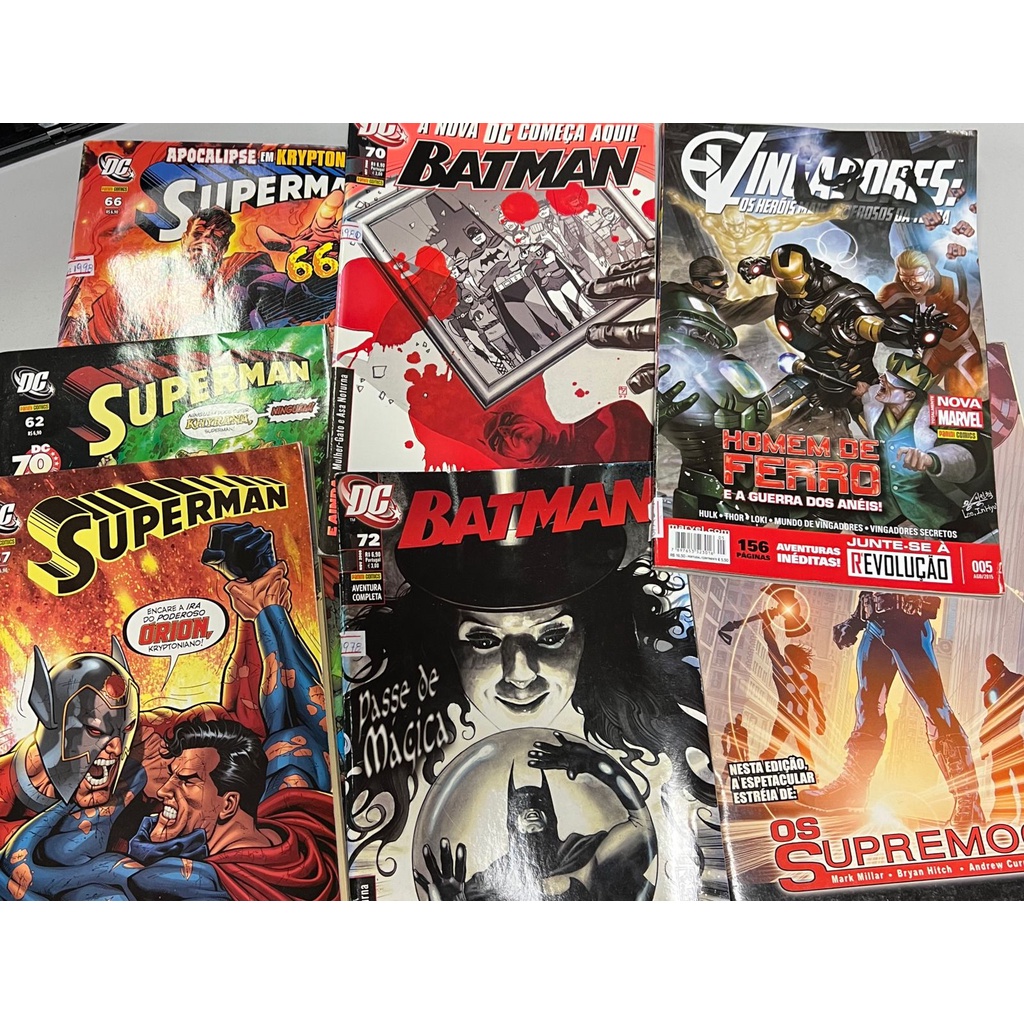 Gibi: Gibis e Hq's Diversos - Envio Aleatório - DC Comics, Marvel ...