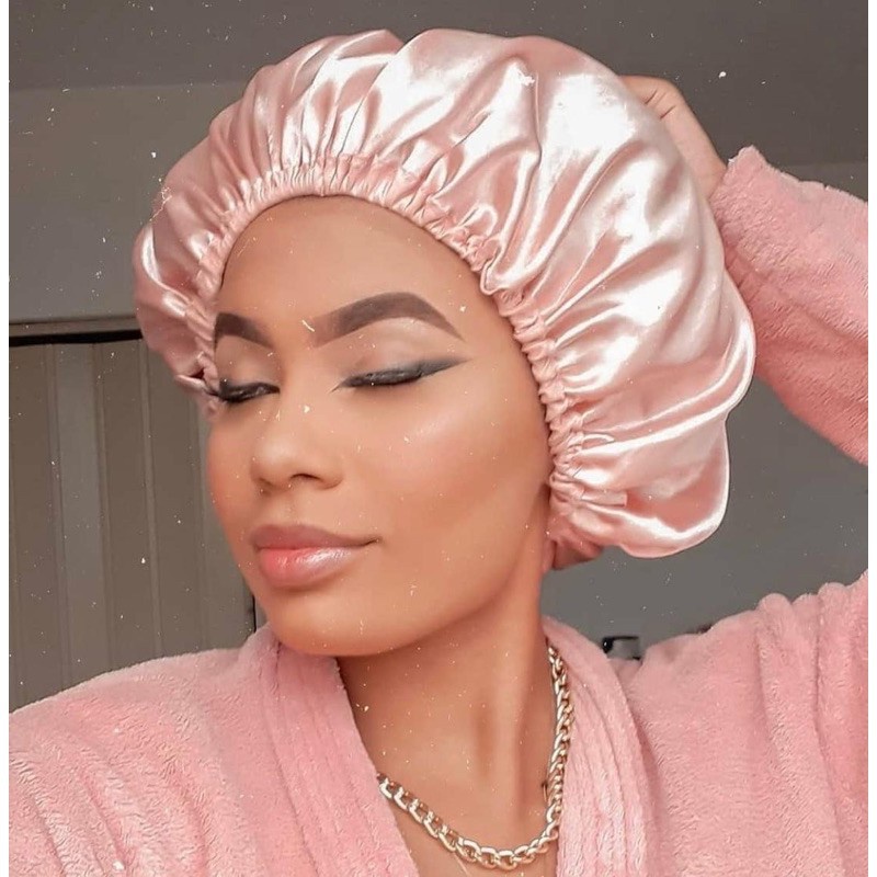 Touca De Cetim Anti Frizz Cabelos Crespos E Cacheados - Escorrega o Preço