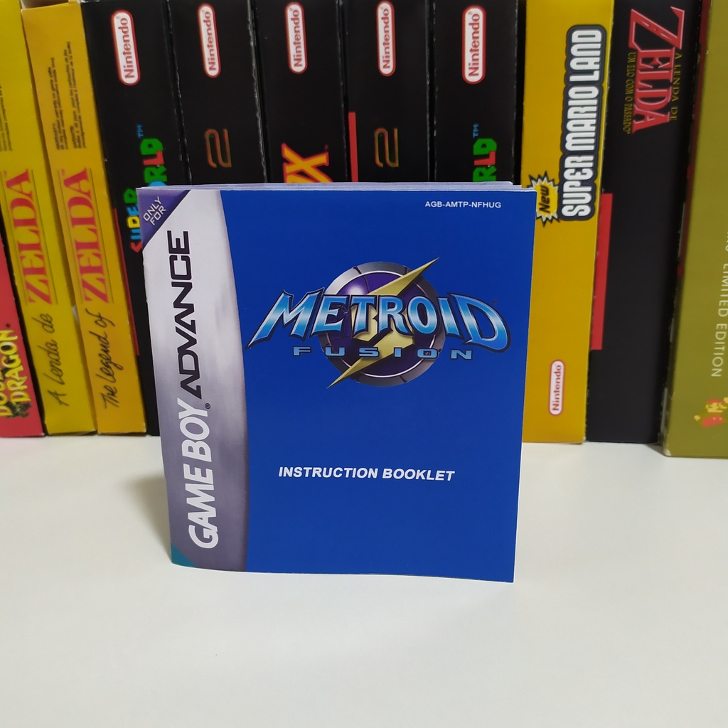 Manual do Jogo Metroid Fusion (Game Boy Advance) | Shopee Brasil