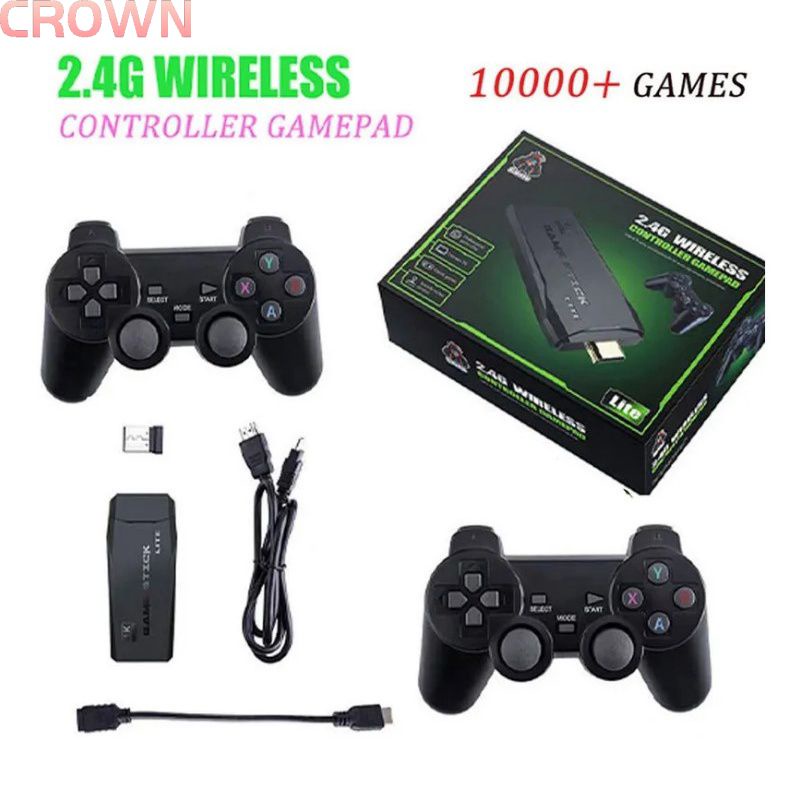 10000 4K HDMI Game Stick Console sem fio Dual / Single / Quad Classic ...