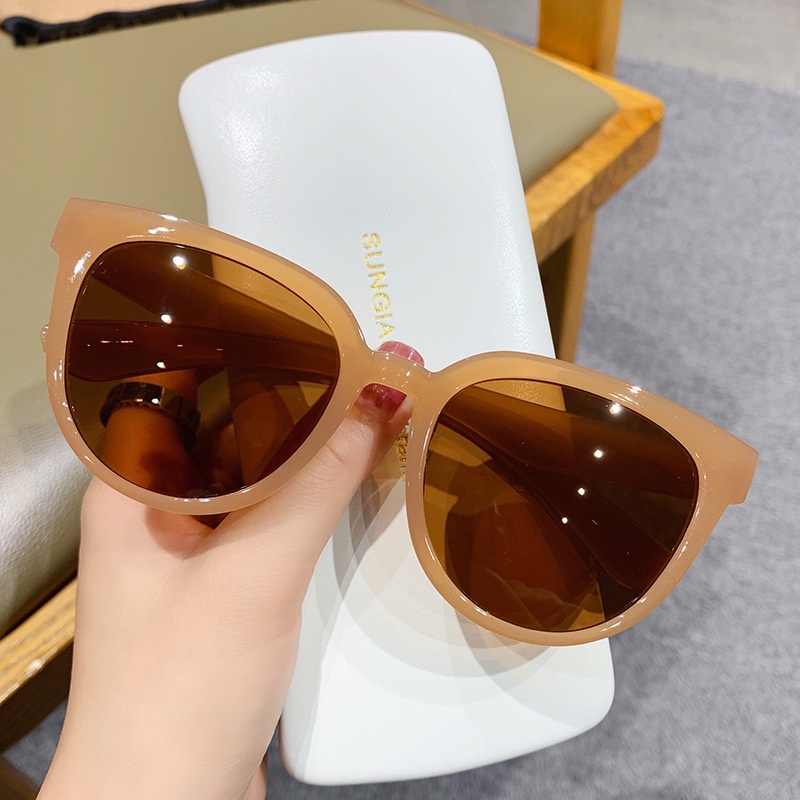 Óculos De Sol De Moda Grande Rodada Das Mulheres Para O Sexo Feminino