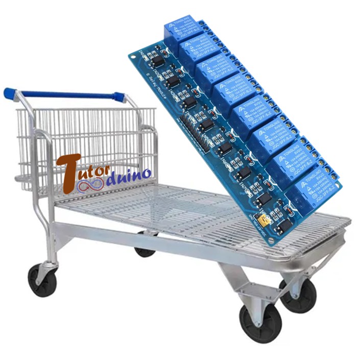 Módulo Rele Relé 8 Canais Arduino Shield Uno R3 Mega Pic | Shopee Brasil