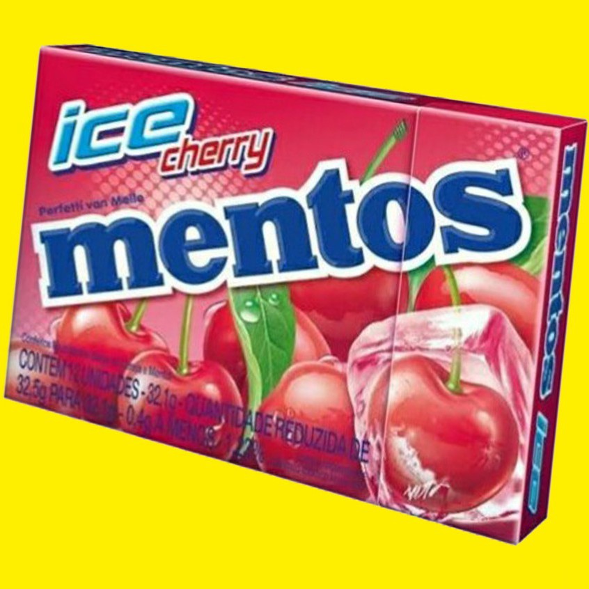 MENTOS CEREJA ICE - CAIXINHA DE 24.1 GRAMAS | Shopee Brasil