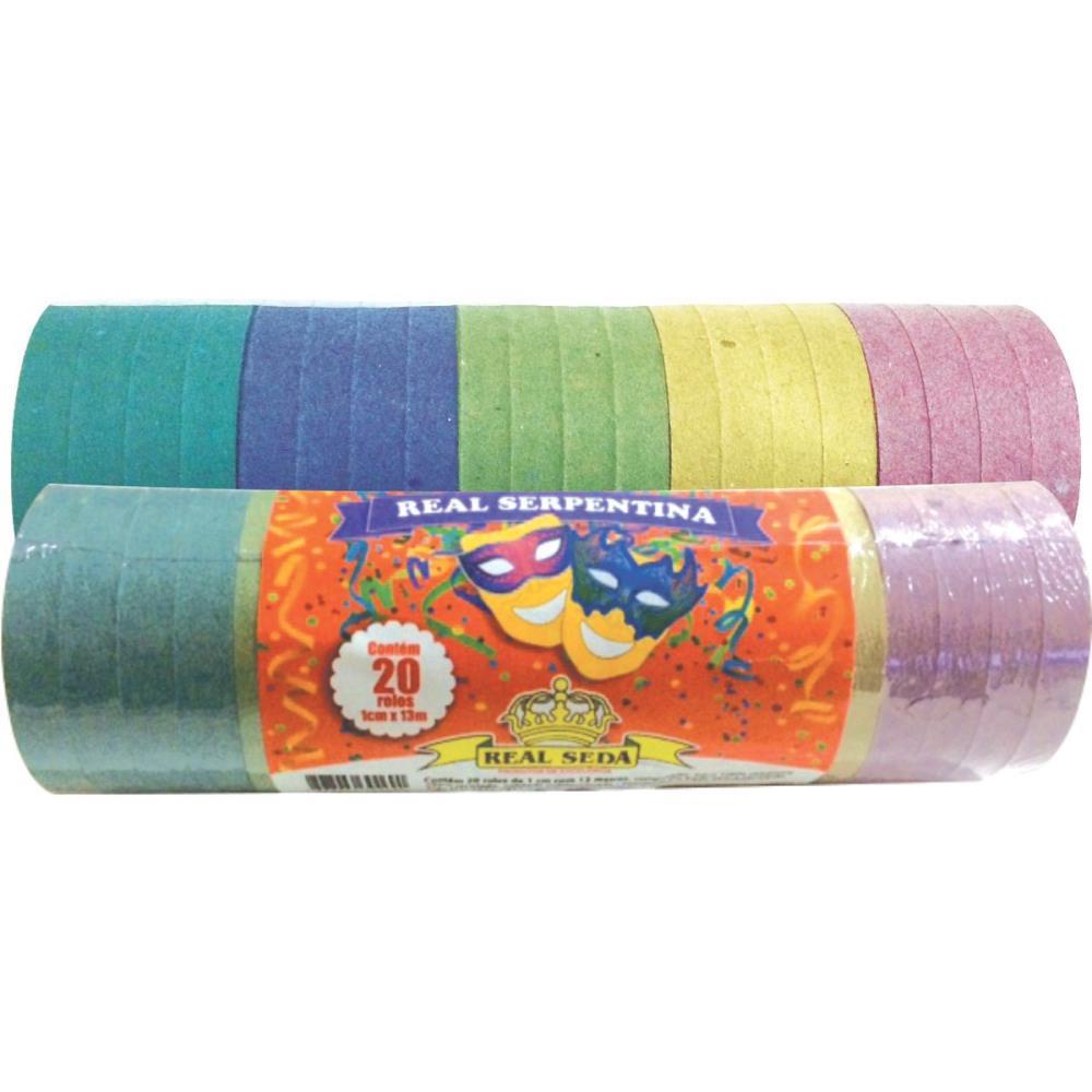 SERPENTINA DE PAPEL1CM X 10M PCT.C/20 - REAL SEDA | Shopee Brasil