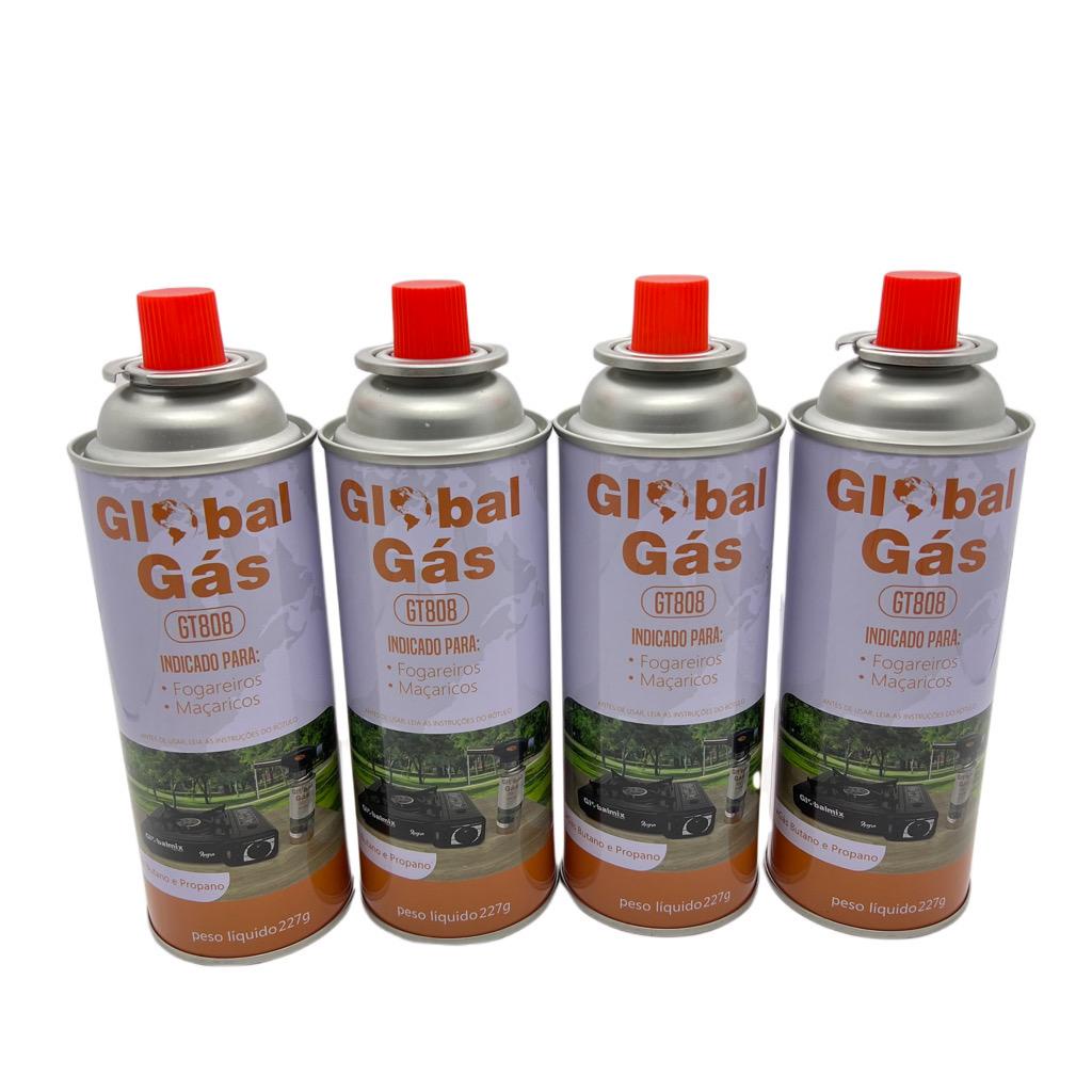 Refil de Gás para Fogareiro e Maçarico Kit Com 4 Und - GLOBALGAS ...
