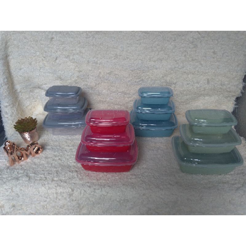 Conjunto 3 potes/vasilha/tapoer retangulares 350ml+700ml+1500ml ... Conjunto 3 potes/vasilha/tapoer retangulares 350ml+700ml+1500ml ...