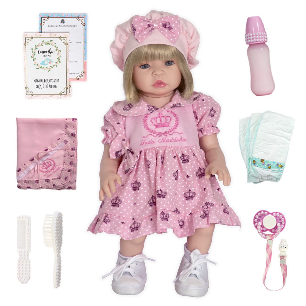 Boneca Realista Bebe Baby Alive Reborn Grande 100% Silicone | Shopee Brasil