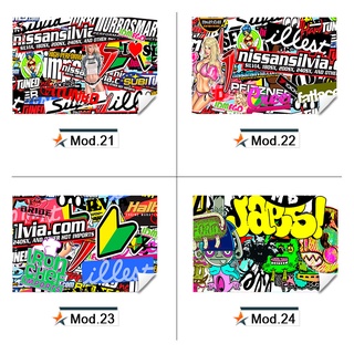 Adesivo Tuning Sticker Bomber - 30 x 20 cm | Shopee Brasil