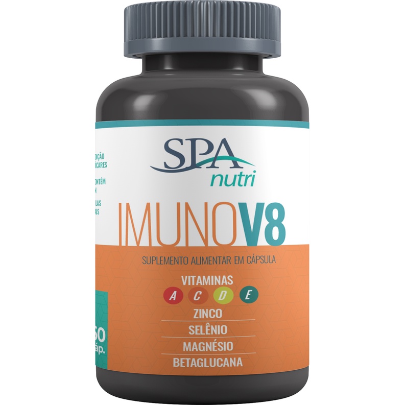 Imuno V8 60 capsulas potencializa sistema imunologico cria barreiras de ...