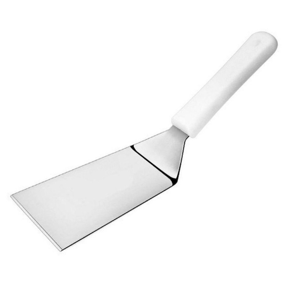 Espátula Curva Aço Inox Profissional Lanches Chapas Pizzas | Shopee Brasil
